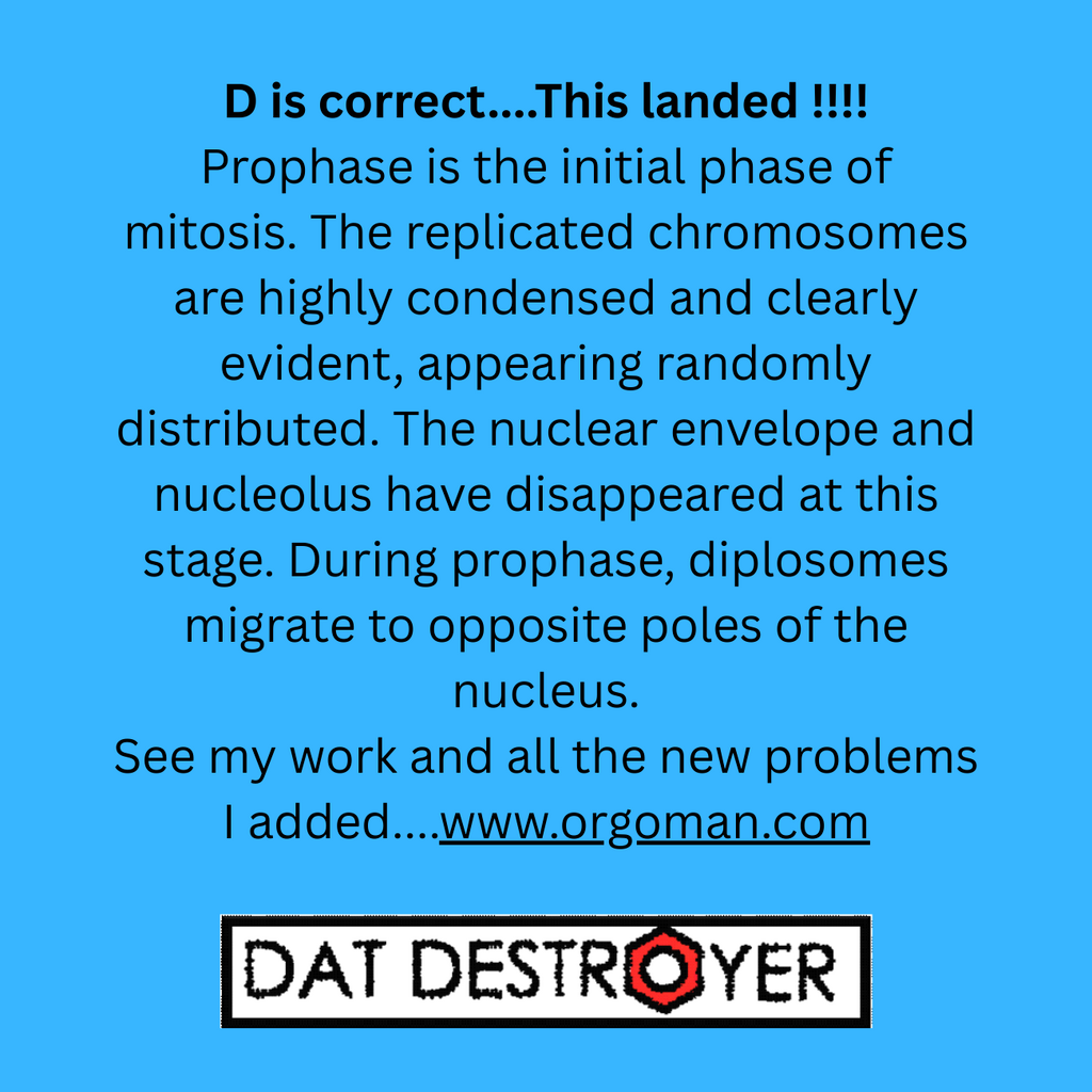 DAT - Must DAT Bio | DAT Destroyer | OAT Destroyer | Student Doctor ...